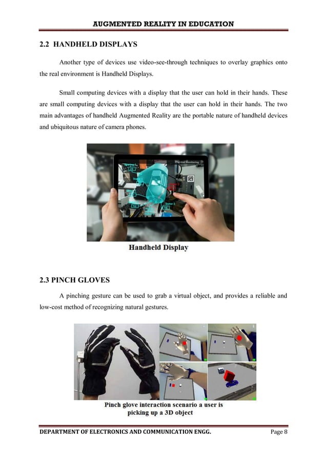Augmented Reality In Education | PDF | Augmented Reality | Technology ...