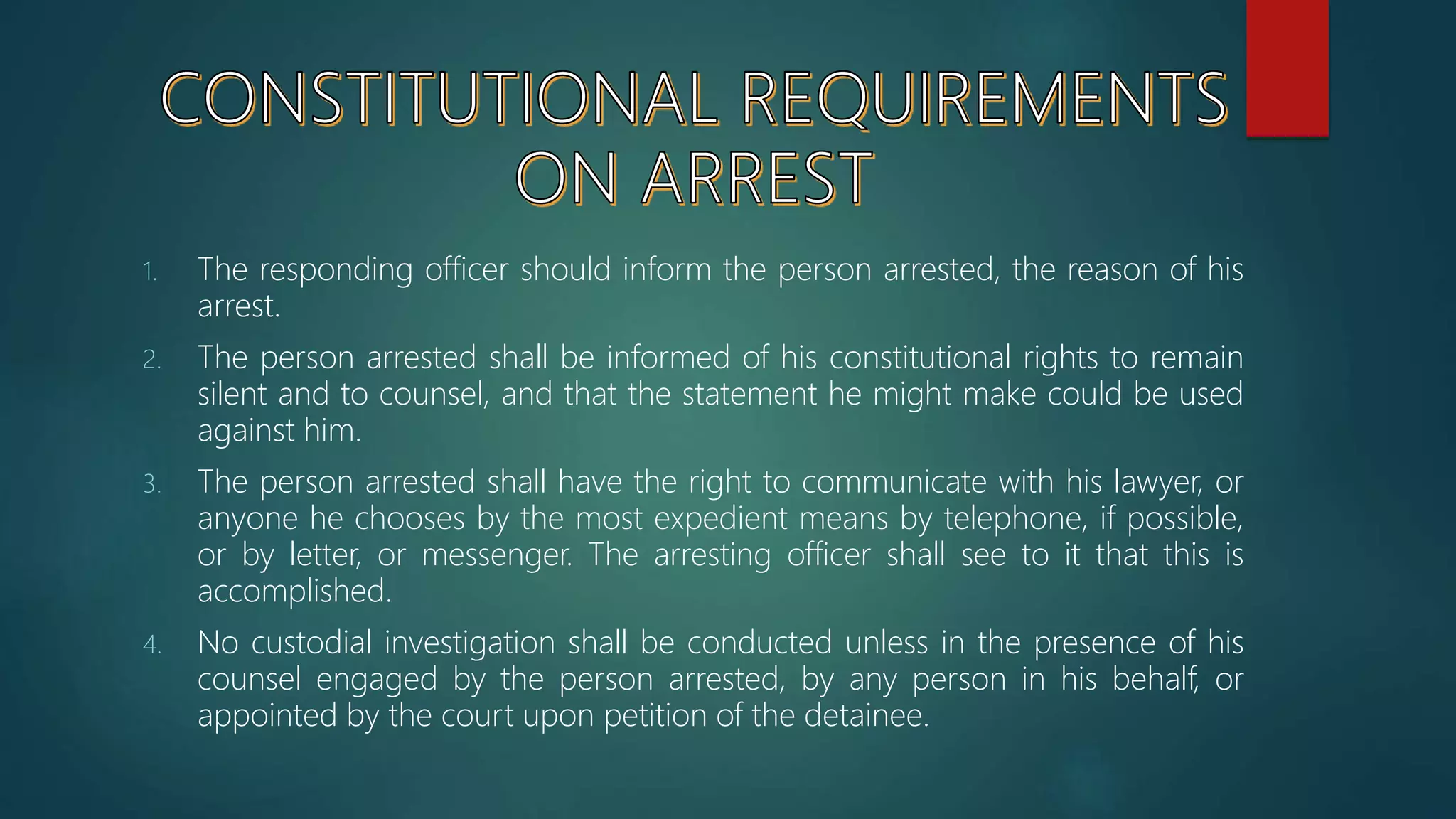 Arrest | PPTX