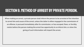 Arrest | PPTX
