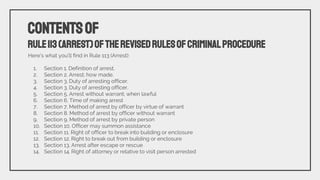 Arrest | PPTX