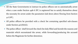Arrest of Persons under crpc and now BNSS | PDF