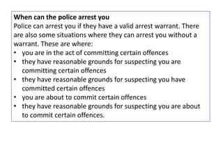 Arrest process | PPTX