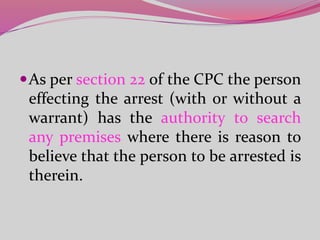 Arrests(Criminal procedure in Kenya) | PPTX