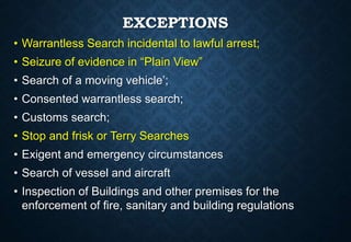 Presentation regarding Arrest Search and Seizure.pptx