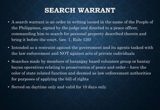 Presentation regarding Arrest Search and Seizure.pptx
