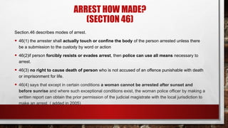 ARREST_UNDER_CRPC.pptxhjjknvvnbcdukkbvvbbbr | PPTX