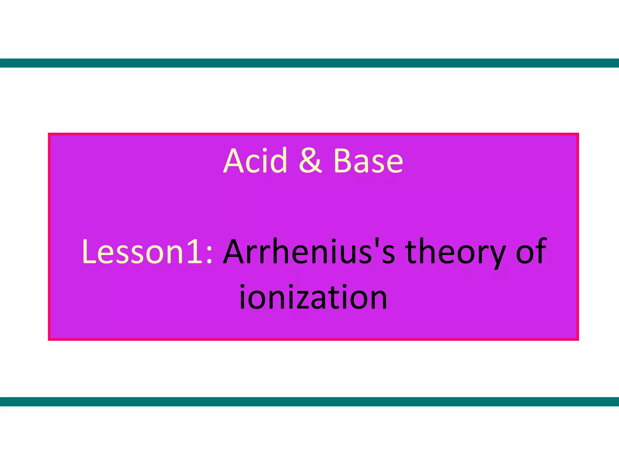Arrhenius | PPTX