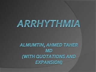 Arrhythmia | PPT