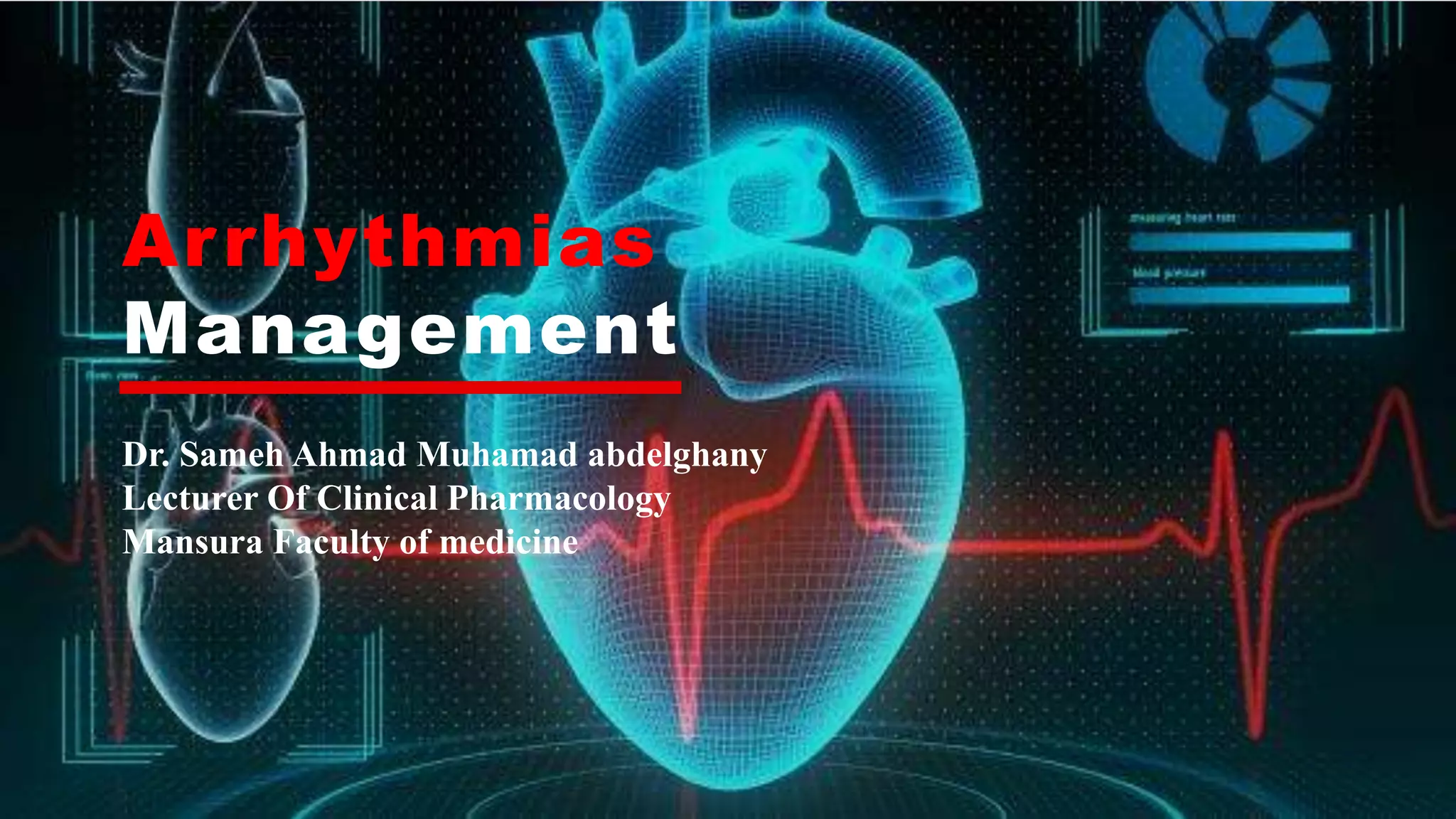 Management of cardiac arrhythmias | PPTX | Heart and Cardiovascular Diseases | Diseases and ...