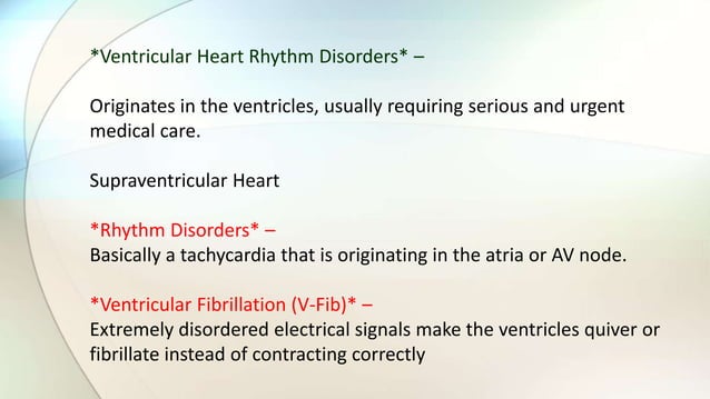Arrhythmia /Heart Rhythm Disorder -A brief medical study | PPT