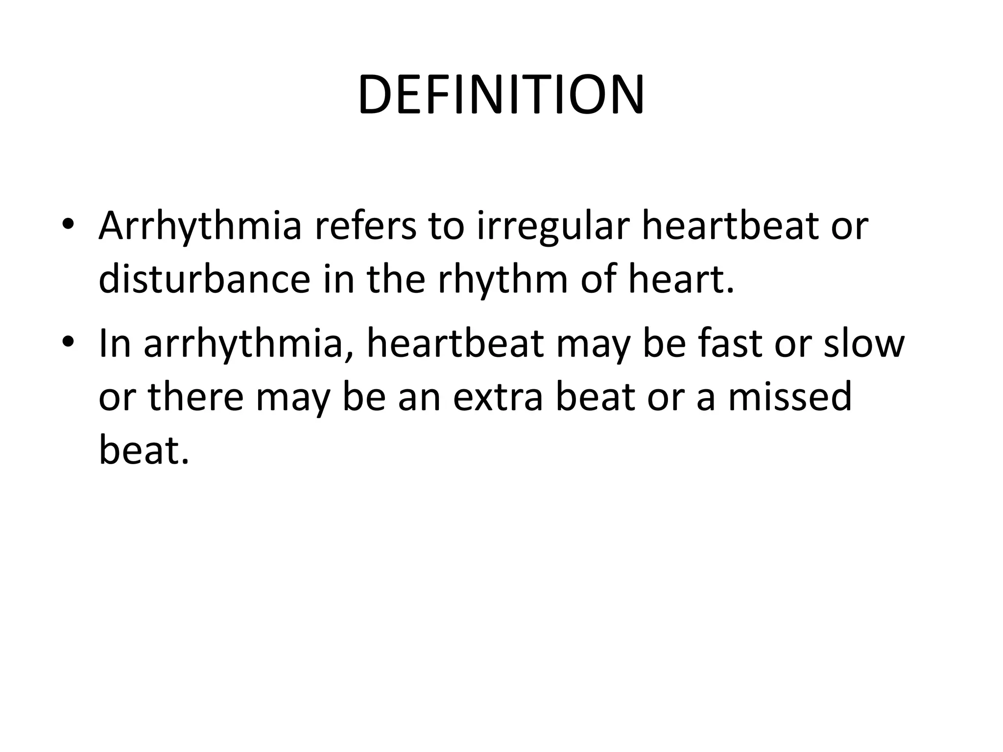 Arrhythmia | PPTX