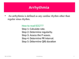 Arrhythmia.pptx power point presentations | PPT