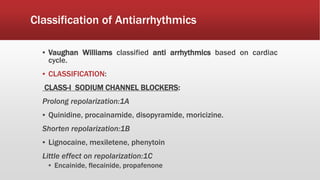 Anti-Arrhythmics | PPTX | Heart and Cardiovascular Diseases | Diseases ...