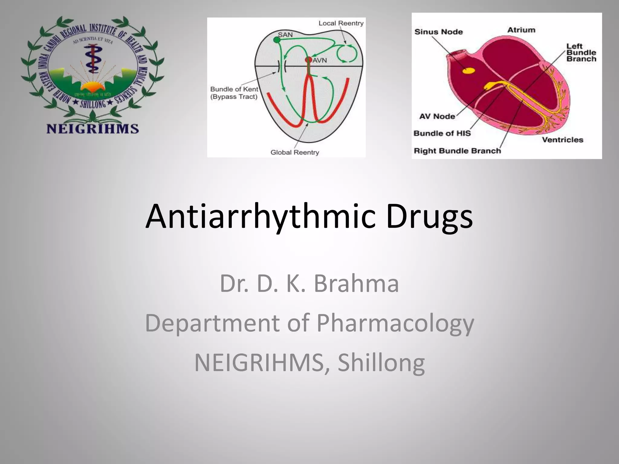 Antiarrhythmic drugs - drdhriti | PPTX