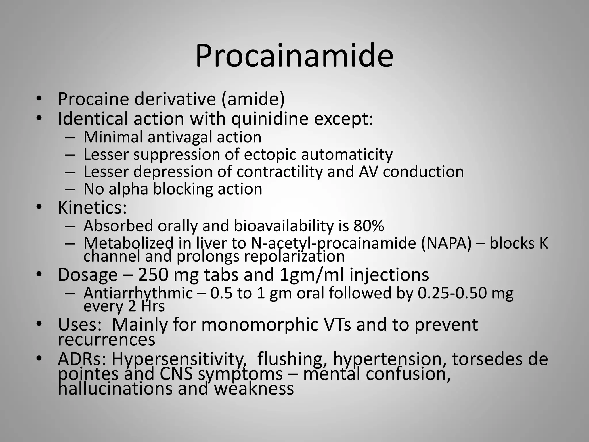 Antiarrhythmic drugs - drdhriti | PPTX