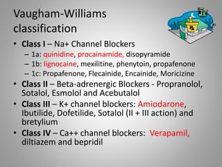 Antiarrhythmic drugs - drdhriti | PPTX