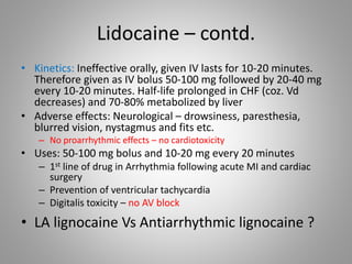 Antiarrhythmic drugs - drdhriti | PPTX