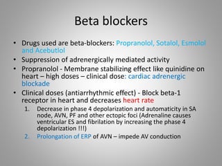 Antiarrhythmic drugs - drdhriti | PPTX