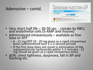Antiarrhythmic drugs - drdhriti | PPTX
