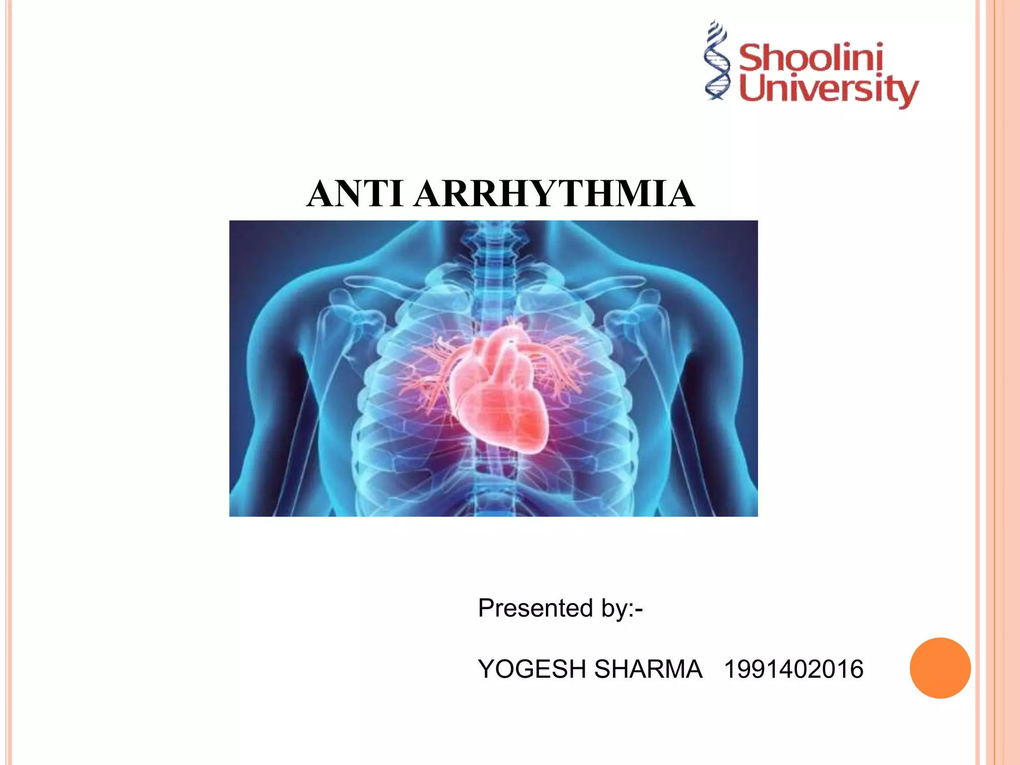 Arrhythmia ppt | PPTX