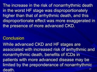 Arrhythmias in chronic kidney disease samir rafla | PPT