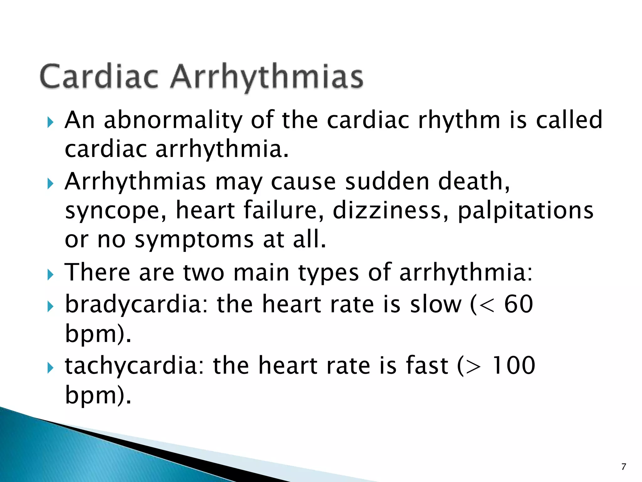 cardiac arrhythmias | PPTX