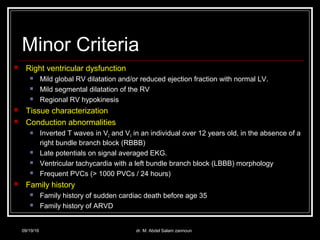 Arrhythmogenic right ventricular dysplasia | PPT