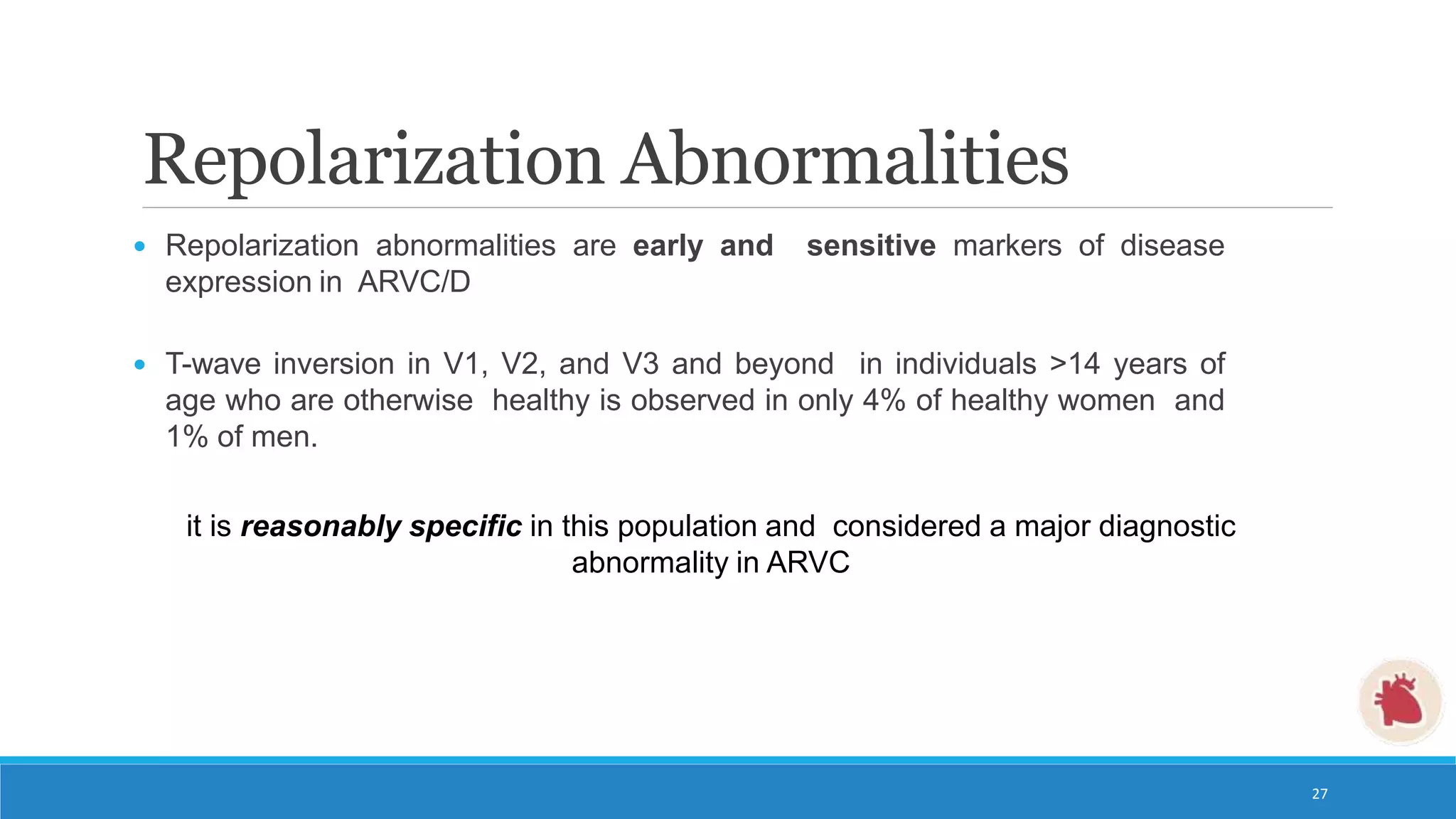 Arrhythmogenic right ventricular dysplasia - ARVD | PPTX