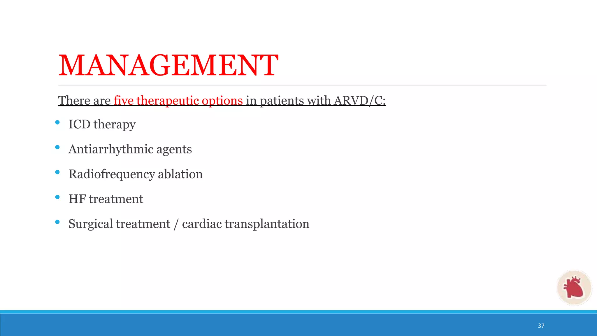 Arrhythmogenic right ventricular dysplasia - ARVD | PPTX