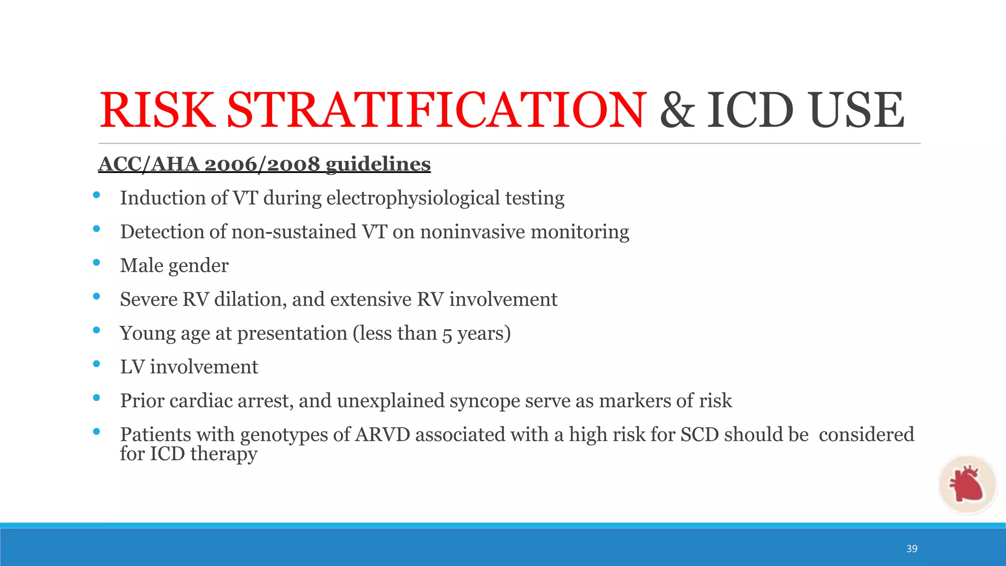 Arrhythmogenic right ventricular dysplasia - ARVD | PPTX