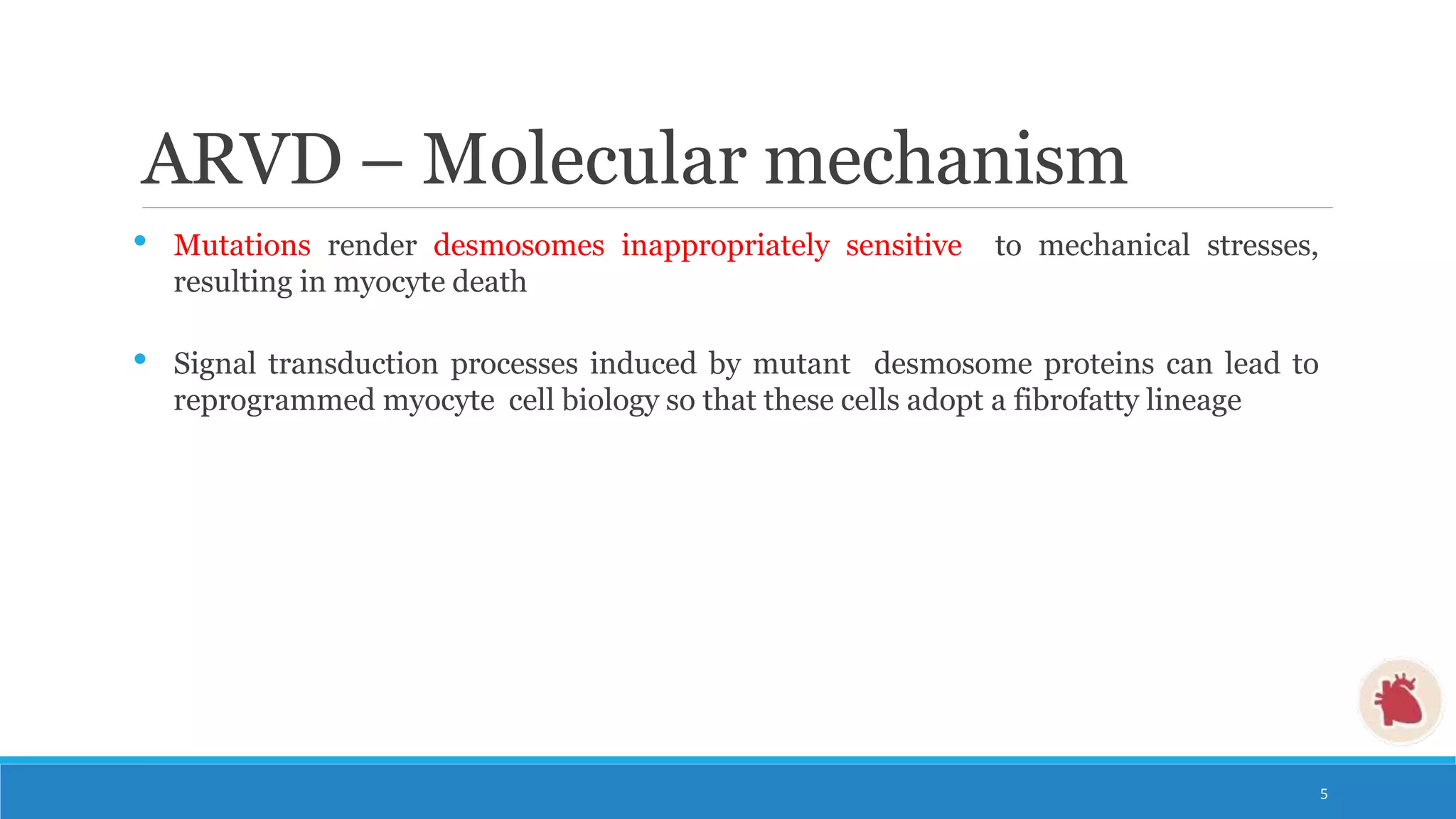 Arrhythmogenic right ventricular dysplasia - ARVD | PPTX