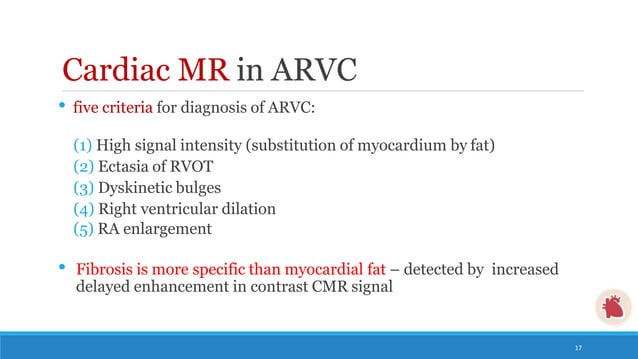Arrhythmogenic right ventricular dysplasia - ARVD | PPTX