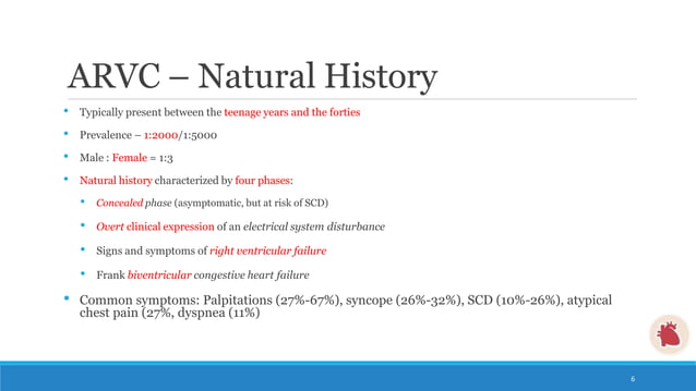 Arrhythmogenic right ventricular dysplasia - ARVD | PPTX