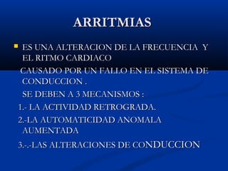 Arritmias | PPT | Heart and Cardiovascular Diseases | Diseases and ...