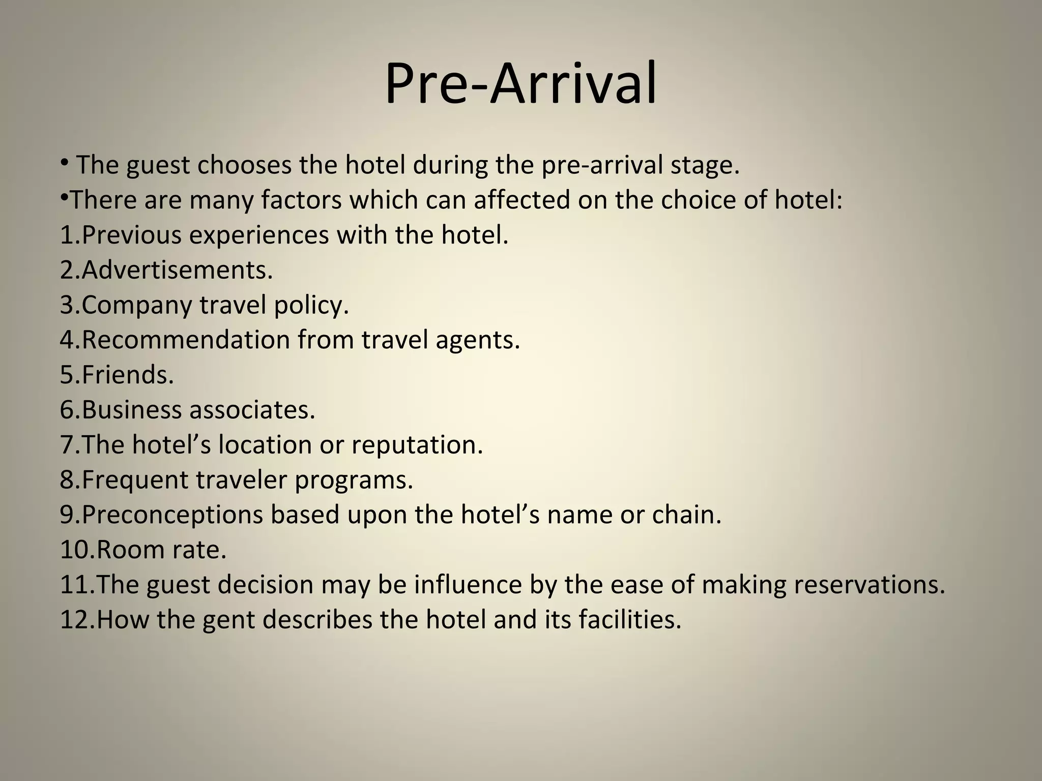 Arrival & departure | PPT
