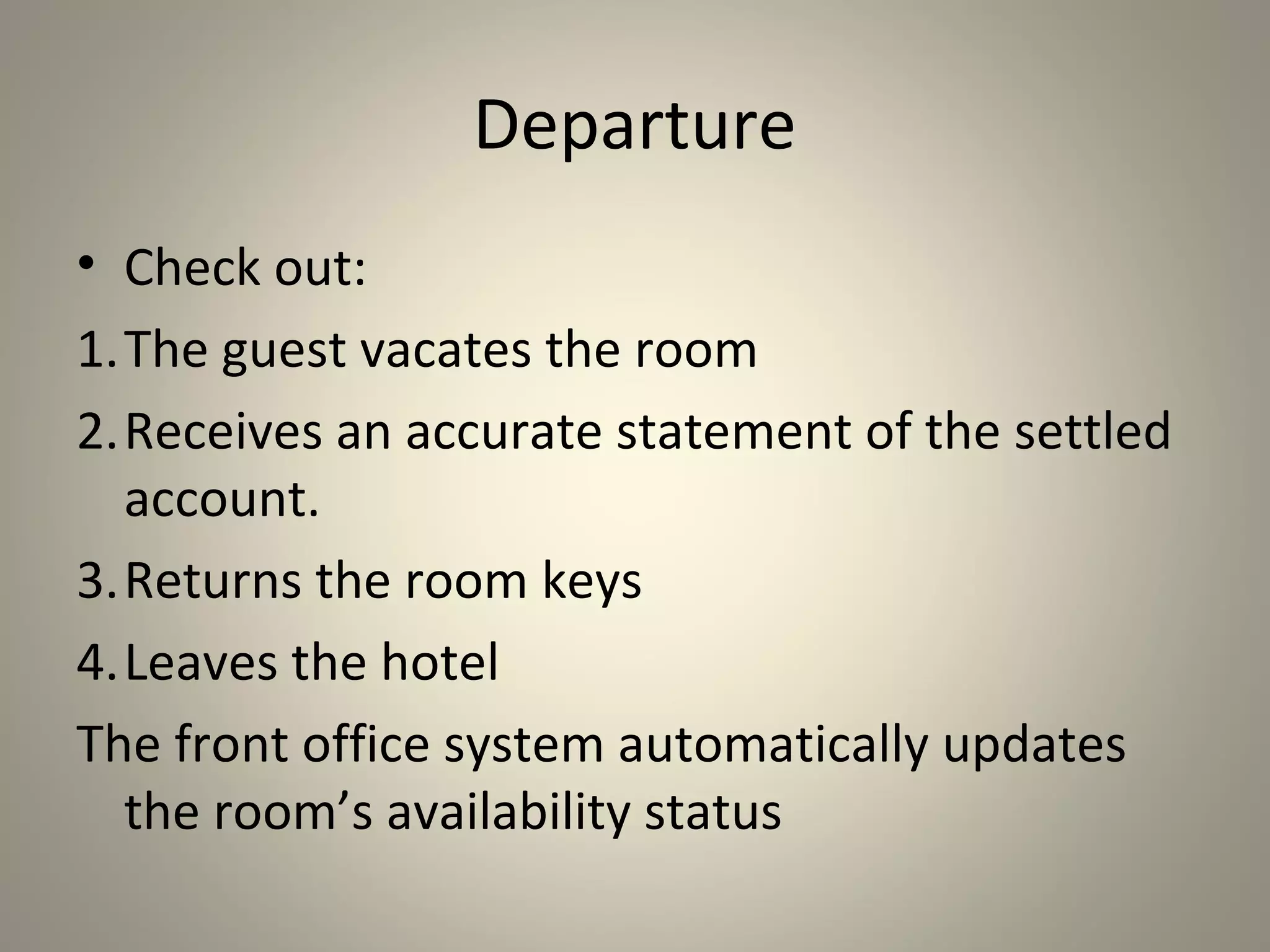 Arrival & departure | PPT