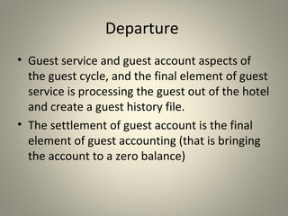 Arrival & departure | PPT