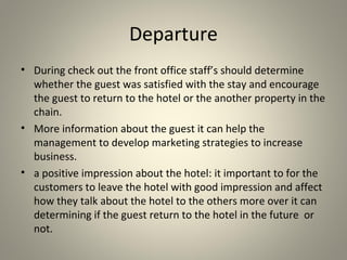 Arrival & departure | PPT