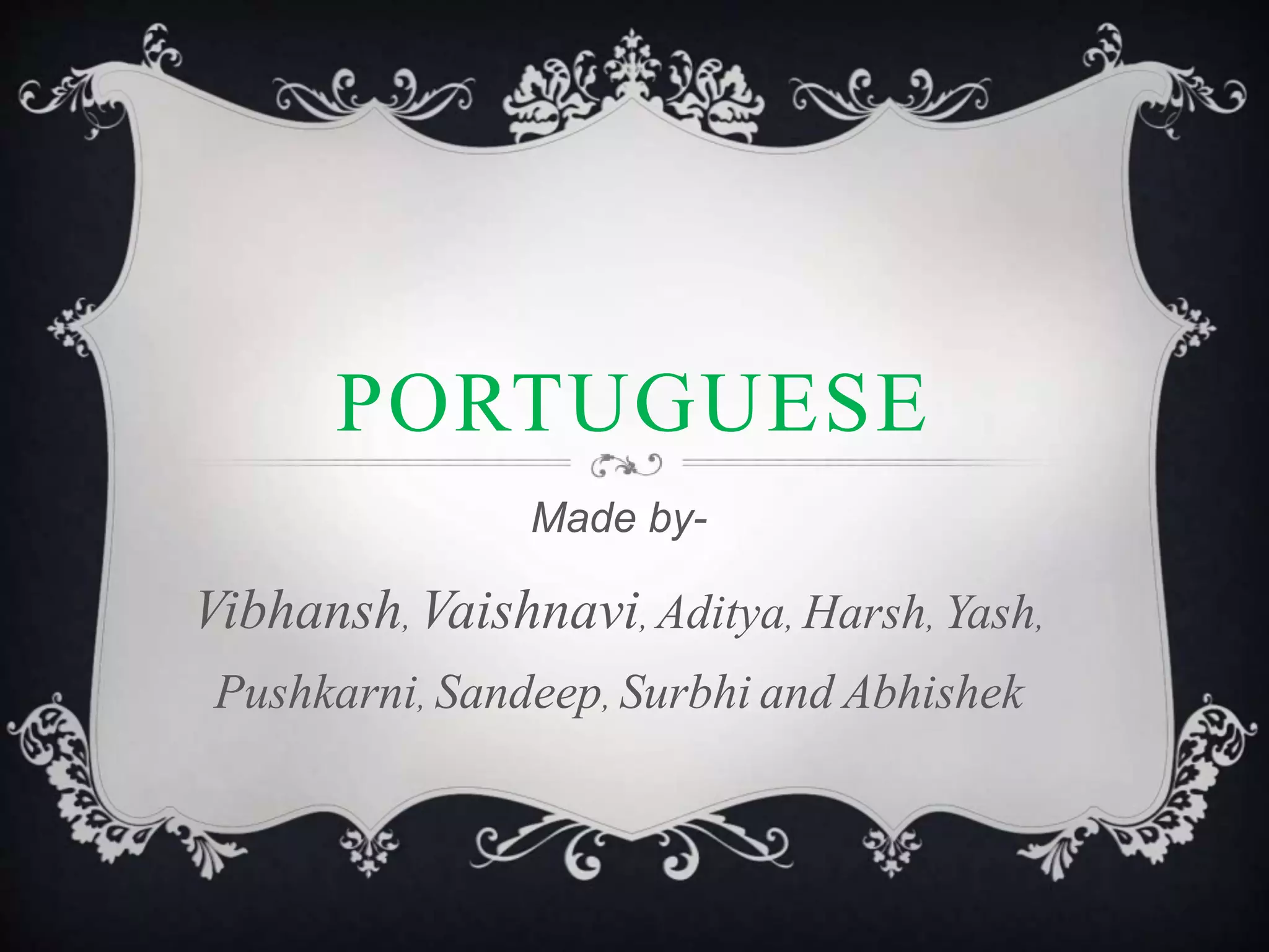 Arrival of portugues in india | PPTX