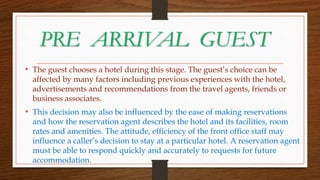 Arrival & pre - arrival front office | PPTX