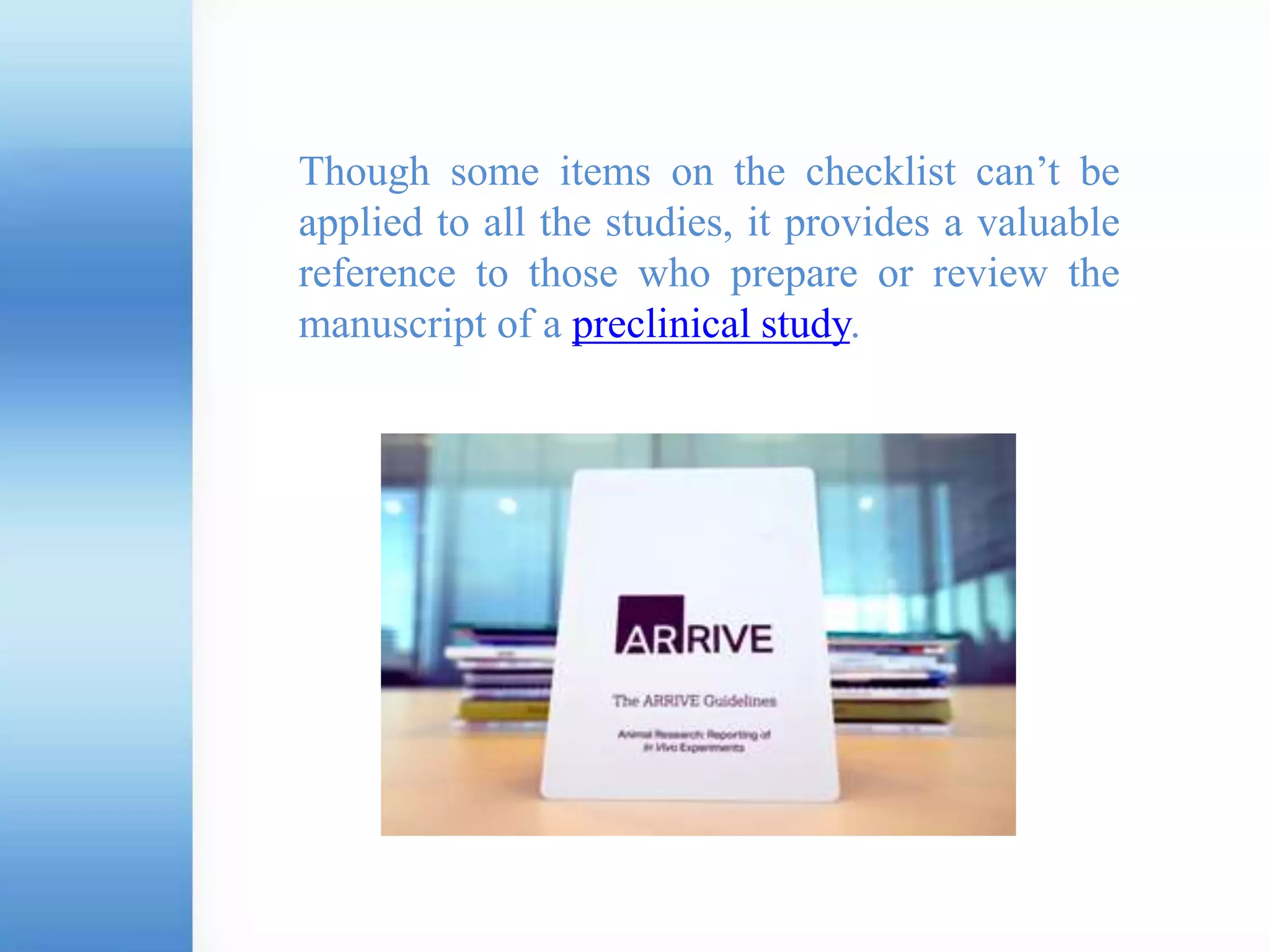 ARRIVE Guidelines | PPTX