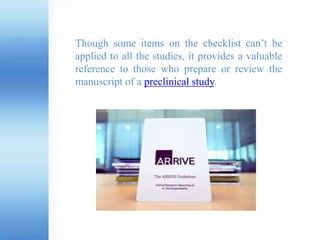 ARRIVE Guidelines | PPTX
