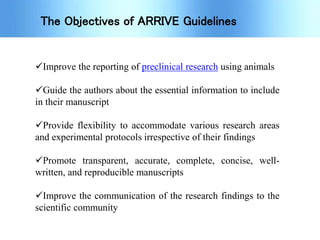 ARRIVE Guidelines | PPTX