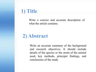 ARRIVE Guidelines | PPTX