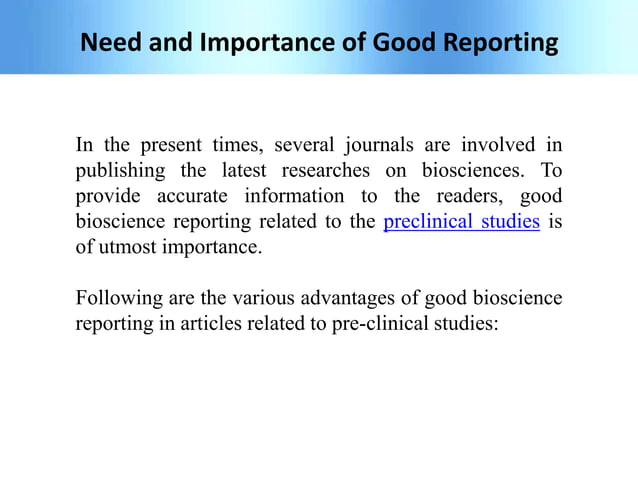 Arrive Guidelines for Preclinical Studies | PPTX