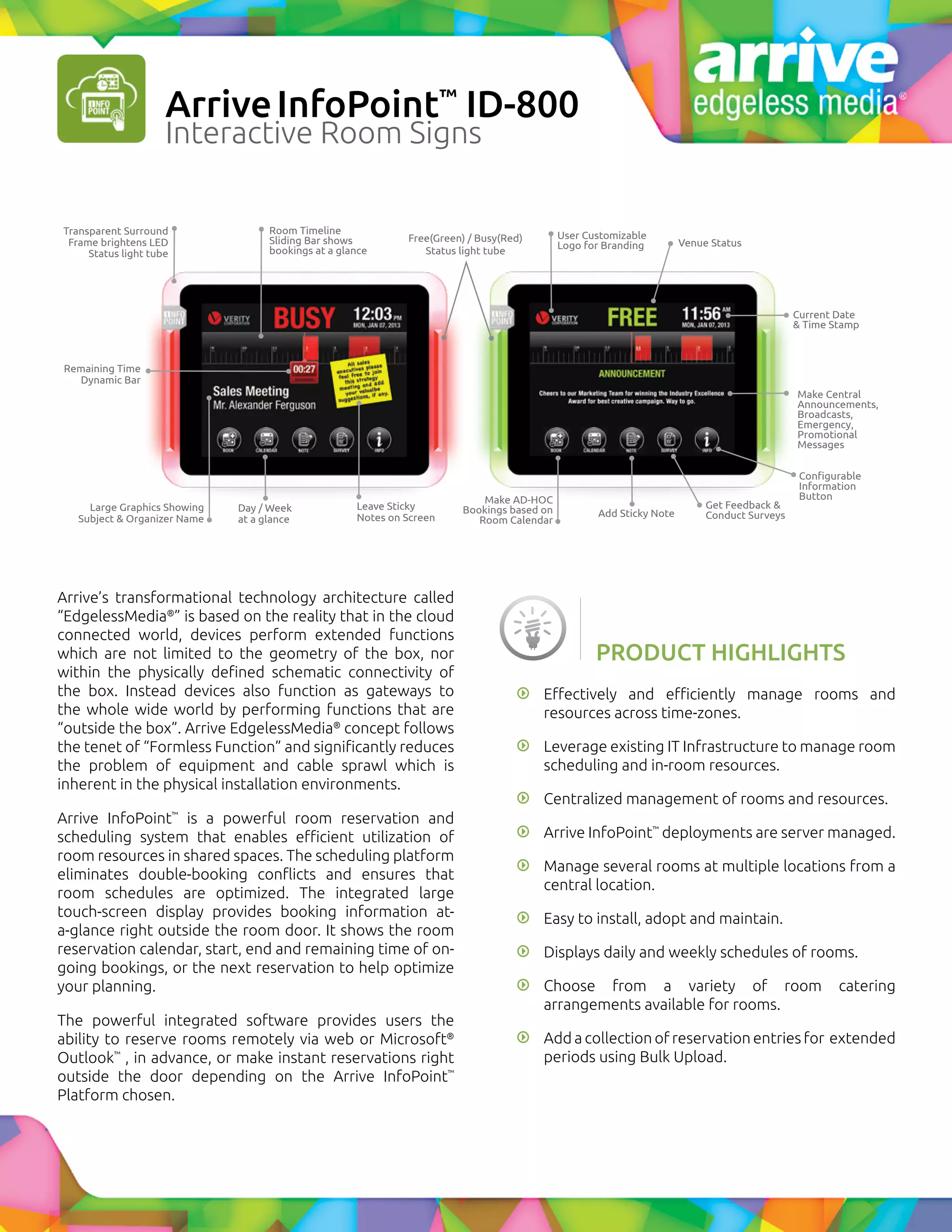 Arrive InfoPoint Brochure | PDF