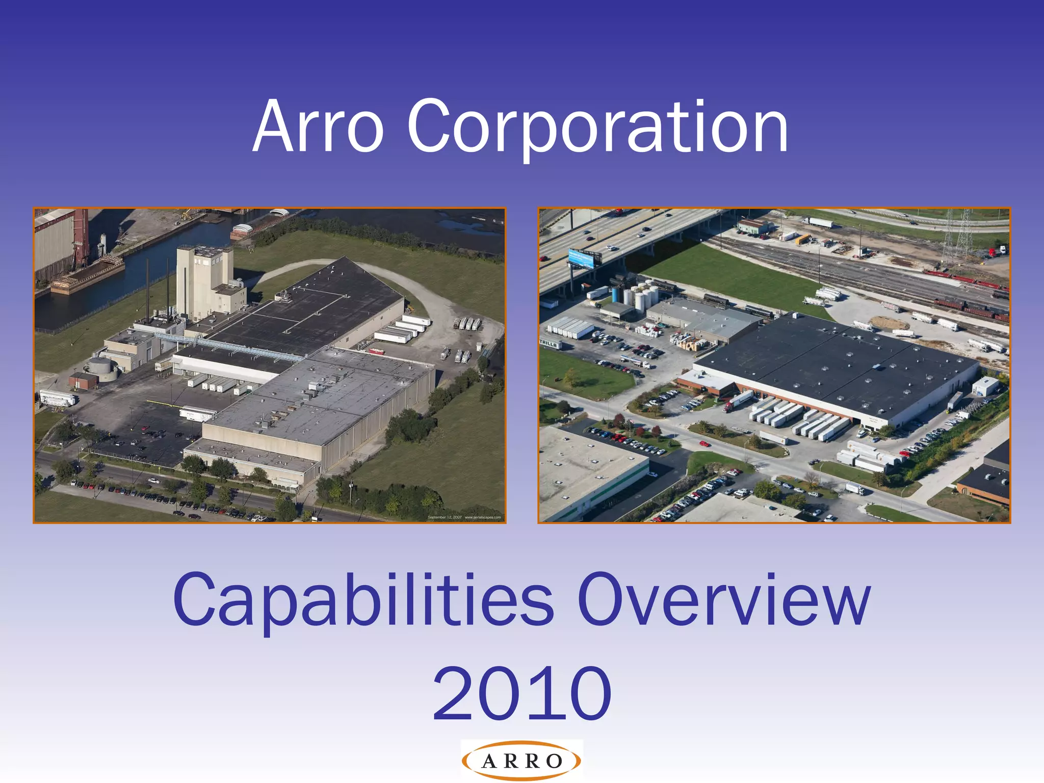 Arro capabilities lean revised 2010 | PPT