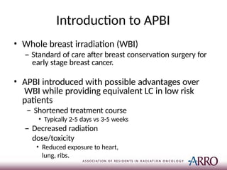 ARROCase_APBI.pptx radiation oncology with abpi | PPTX
