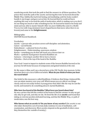 Object Fact Sheet - Buddha | DOCX