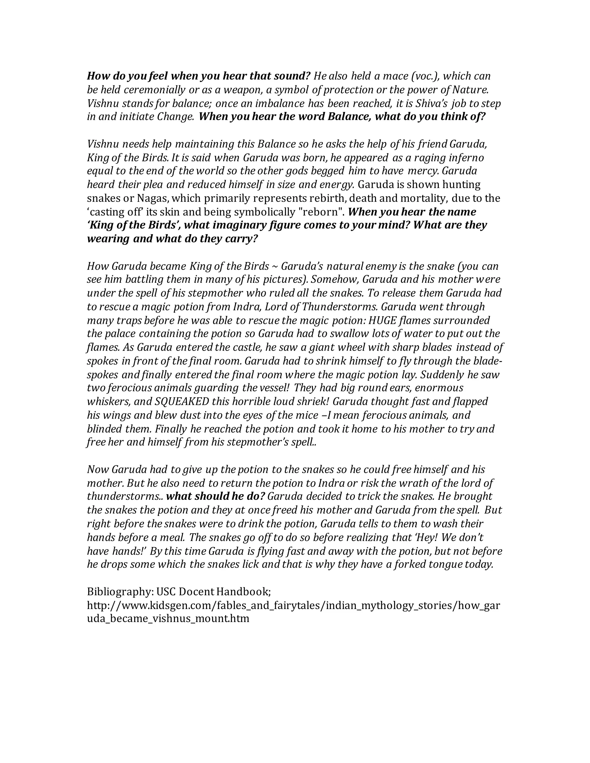 Object Fact Sheet - Garuda | DOCX